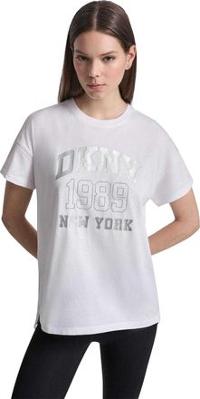 DKNY 1989 T-Shirt f&uuml;r Damen, Regul&auml;r (Wei&szlig;)