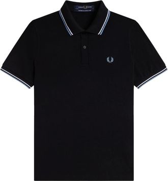 Fred Perry Homme, Tops, Bleu, Taille: XS M12 Twin Tipped Polo