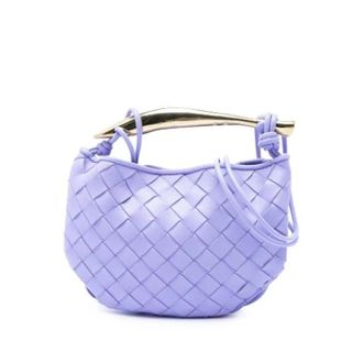 Bottega Veneta Pre-owned Gewebte Satchel - - Pre-owned - Damen - Lila - ONE SIZE