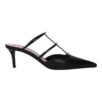 Valentino Garavani Sandalen mit spitzer Zehenpartie und mittelhohem Absatz - - Shoes - Damen - Schwarzk - 36 EU