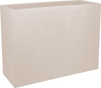 Eda Loft L Volcania 46 L - Dekor Steinoptik - doppelwandig - Wasserspeicherbereich - 78 x 29 x 60 cm - Kalkbeige