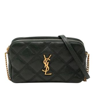 Saint Laurent Pre-owned Becky Double Zip Crossbody - Femme - Pre-owned - Vert - Taille: ONE Size