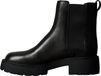 Calvin Klein Damen Chelsea Boots Chunky aus Leder, Schwarz (Black), 41
