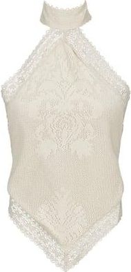 Topshop Top Tssia sans manches en crochet de coton