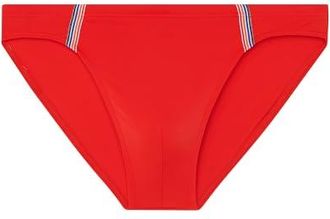 HOM Slip de Bain Micro Nautical Cup Swim Briefs, Rouge Ruban rayé, L Mens
