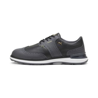 Puma Men Avant Wingtip Golf Shoe, Strong Gray-PUMA Black, 40.5 EU