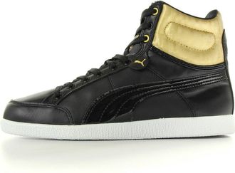 Puma Damen Ikaz Hi Satin WNS Niedrige Sneaker, Schwarz 01, 36 EU