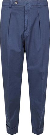 Berwick 1707 Homme, Pantalons, Bleu, Taille: M Pantalone Lavato Over FIT