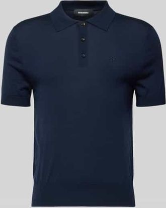 Dsquared2 Slim Fit Poloshirt in Strick-Optik