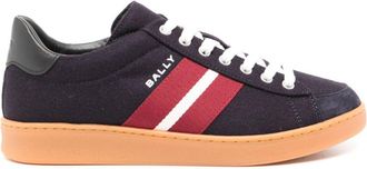 Bally baskets Thiago à détail de ruban - Noir