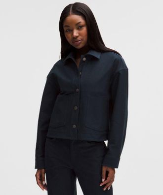 lululemon EasyFive Jacket f&uuml;r Frauen - Gr&ouml;&szlig;e XL in True Navy