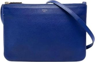 Celine Pre-owned Trio Crossbody Bag - Femme - Pre-owned - Bleu - Taille: ONE Size