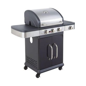 COOK IN GARDEN Cookin Garden - Barbecue au gaz fidgi 3 avec thermomètre - 3 brûleurs + réchaud 11,5kW
