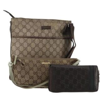 Gucci Sac bandouli&egrave;re vintage doccasion - Femme - Pre-owned - Brun - Taille: ONE Size