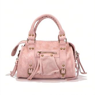 Gave Lux Sac &agrave; Main en Cuir Pour Femme 41 x 28 x 13 cm Bleu Jeans