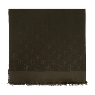 Jimmy Choo London Foulard Monogramme - Femme - Accessoires - Vert - Taille: ONE Size