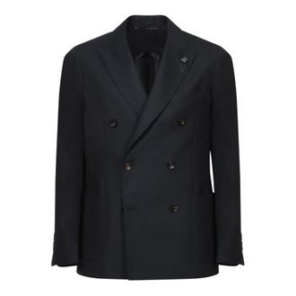 Lardini Wolljacke mit doppelter Knopfleiste - - Suits - Herren - Schwarzk - L