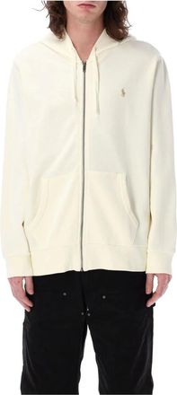 Polo Ralph Lauren Homme, Sweatshirts et sweats &agrave; capuche, Blanc, Taille: XL Loopback Sweat &agrave; capuche Zip