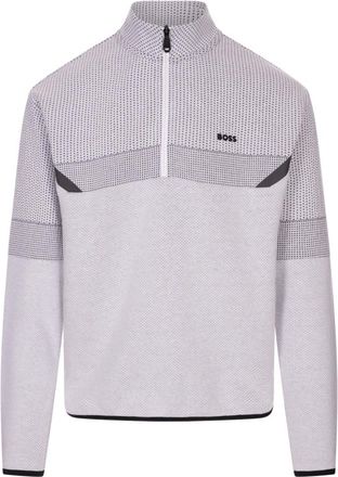 HUGO BOSS Homme, Pulls, Gris, Taille: S Sweat à capuche zippé gris matelassé