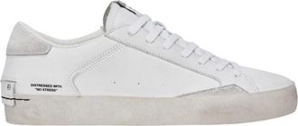 Crime London Femme, Chaussures, Blanc, Taille: 37 EU Distressed Baskets