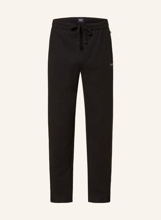 HUGO BOSS Schlafhose Waffle schwarz