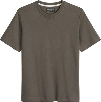 Marc O'Polo Strick-T-Shirt aus Bio-Baumwolle und Leinen, Regular Fit in