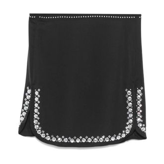 Paco Rabanne Verzierte Minirock - - Skirts - Damen - Schwarzk - XS