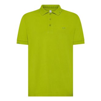 Sun 68 Vintage Olivgr&uuml;nes Polyester Polo Shirt - - Tops - Herren - Gr&uuml;n - S