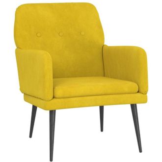 vidaXL Sessel Gelb 62x79x79 cm Samt Vidaxl 34545