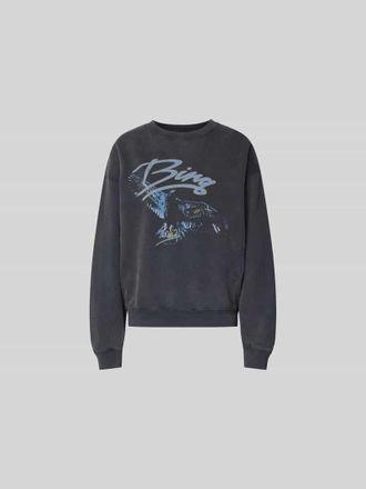 Anine Bing Regular Fit Sweatshirt mit Motiv-Print