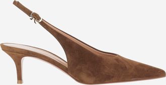 Gianvito Rossi Slingback en cuir su&eacute;d&eacute; Robbie