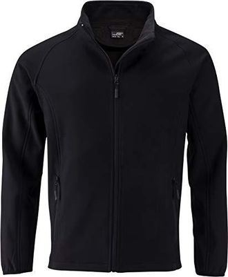 James & Nicholson James & Nicholson Mens Promo Softshell Jacket, Noir (Noir/Noir), L Homme