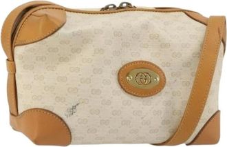Gucci Pre-owned Vintage Micro Small GG Canvas Shoulder Bag - Femme - Pre-owned - Blanc - Taille: ONE Size