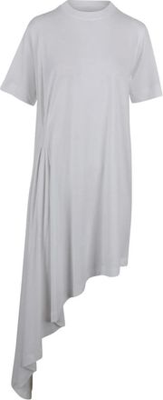 Loulou Studio Femme, Robes, Blanc, Taille: 42 FR Asymmetrical Dress
