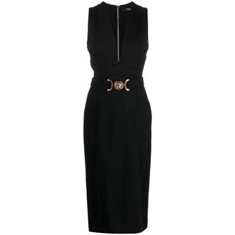 Versace Femme, Robes, Noir, Taille: 36 FR Medusa Head Pencil Dress