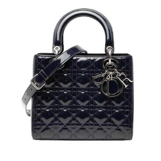 Dior Sac &agrave; main Lady Dior doccasion - Femme - Pre-owned - Bleu - Taille: ONE Size