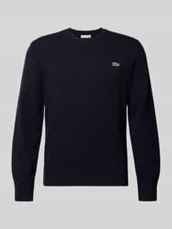 Lacoste Regular Fit Pullover aus reiner Wolle