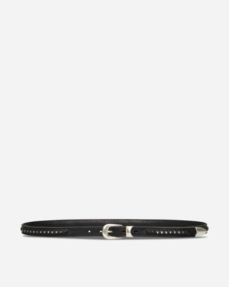 Our Legacy 2cm Bullet Chain Belt Black