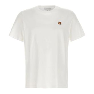 Maison Kitsun&eacute; Fox Head Regular T-shirt - - Tops - Herren - Wei&szlig; - M