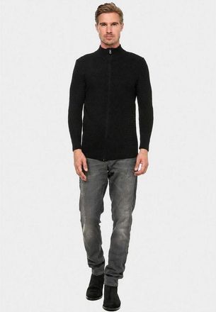 Rusty Neal Strickjacke Knitwear mit klassischem Stehkragen