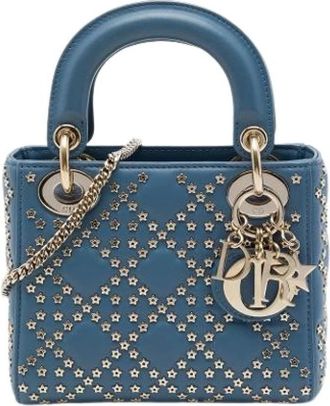 Dior Pre-owned Lady Satchel - - Pre-owned - Damen - Blau - ONE SIZE