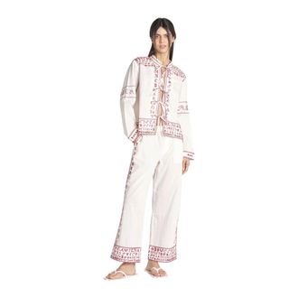 Sea NY Femme, V&ecirc;tements de nuit et de d&eacute;tente, Blanc, Taille: 38 FR Kit PJ Set