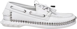 Christian Louboutin Gerockel Chaussures Bateau - Femme - Chaussures - Blanc - Taille: 37 EU