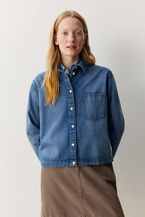 recolution Recolution Damen vegan Overshirt Poppy Blau