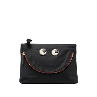 Anya Hindmarch Pochette Eyes zipp&eacute;e - Femme - Sacs - Noir - Taille: ONE Size