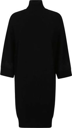 Ermanno Scervino Femme, Robes, Noir, Taille: 36 FR Robe en maille &agrave; col roul&eacute;