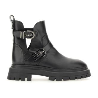 Stuart Weitzman Maverick Bedford Moto Bootie - - Shoes - Damen - Schwarzk - 38 EU
