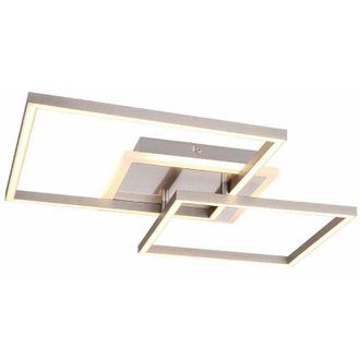 ETC Shop Plafonnier led blanc plafonnier design salon lumi&egrave;re, aluminium, 30W 1300lm blanc chaud, LxH 47x7,5 cm