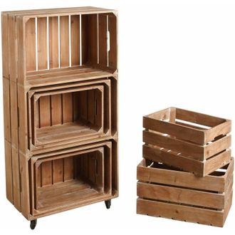 Aubry Gaspard Aubry Gaspard - Ensemble étagère et caisses de rangement