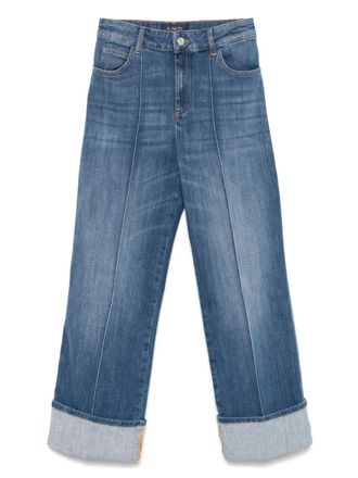 Kaos jean à liserés contrastants - Bleu